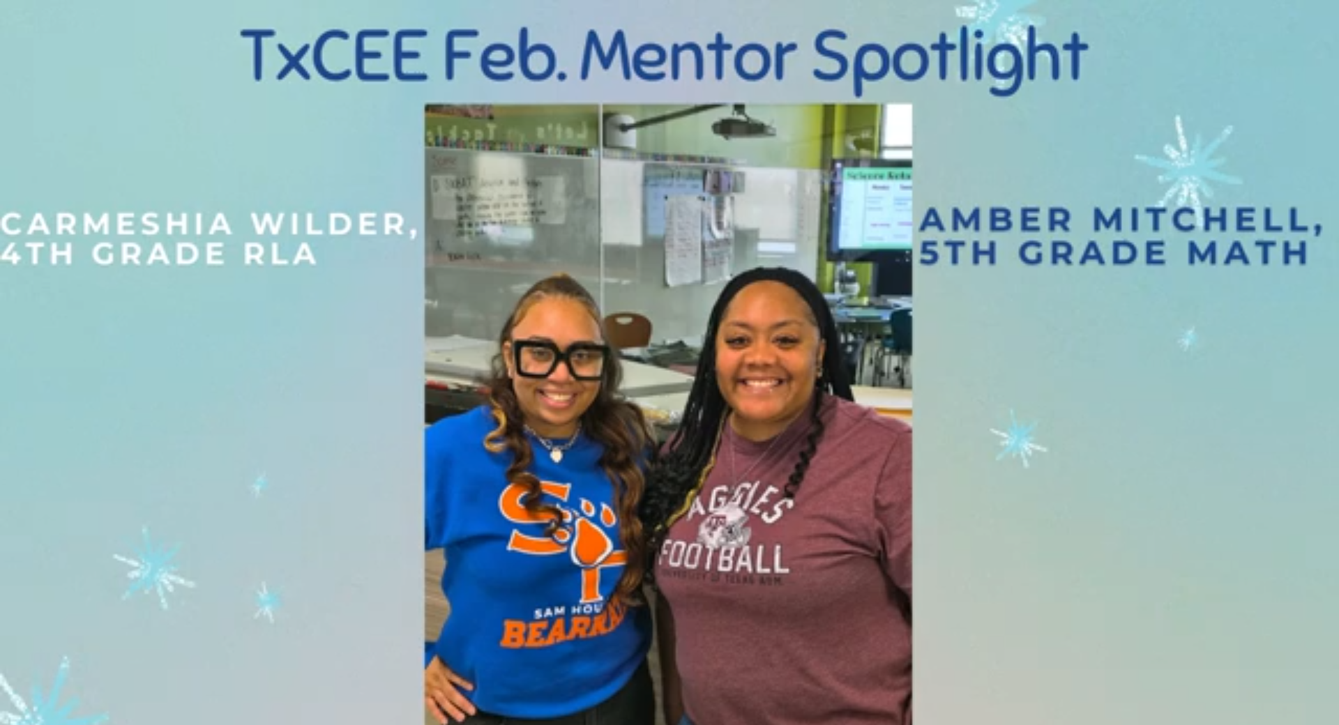 Mentor Spotlight: Amber Mitchell & Carmeshia Wilder - Texas Center For Educator Excellence